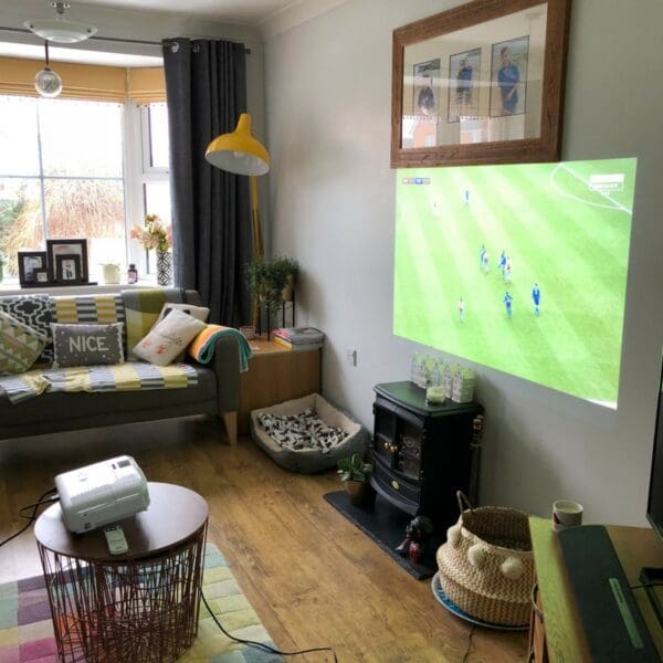 Adding a projector has made our family screen time more social - Mum In ...