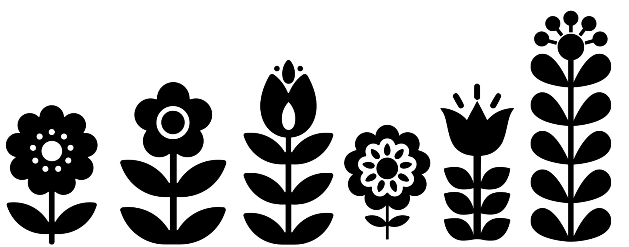 Folk Flower Template | Mum In The Madhouse