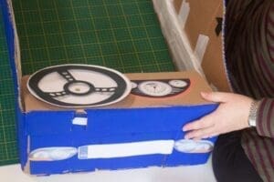 How to Make a Foldable Cardboard Box Car with free printables - Mum In ...