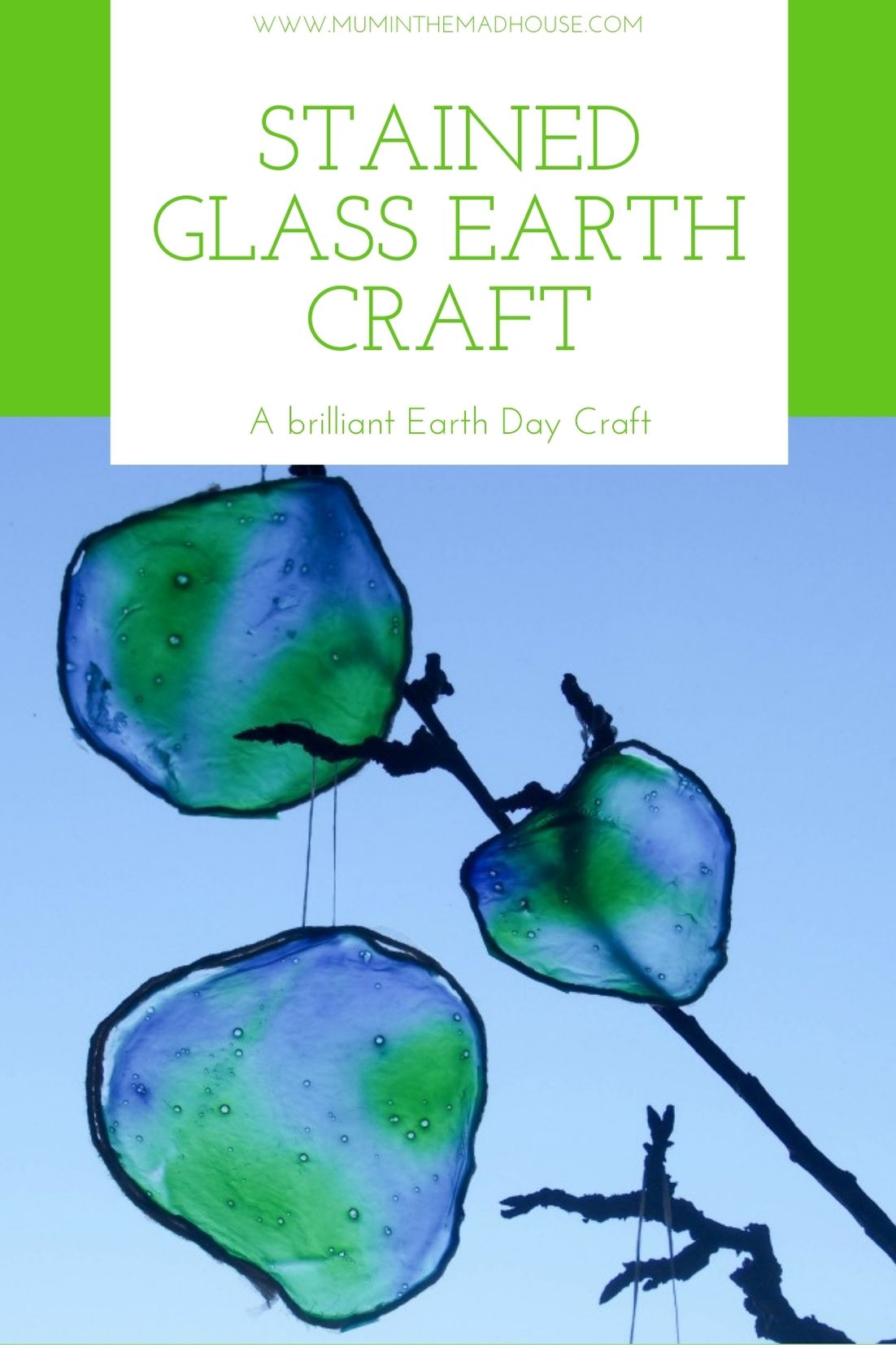 Stained Glass Earth Craft | Mum In The Madhouse