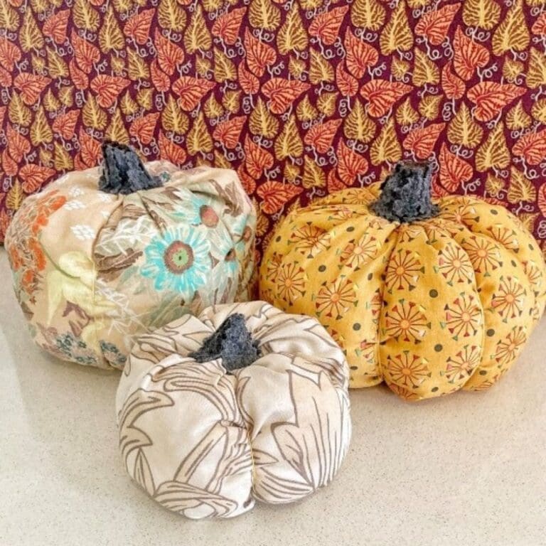 Easy DIY Fabric Pumpkins - Mum In The Madhouse