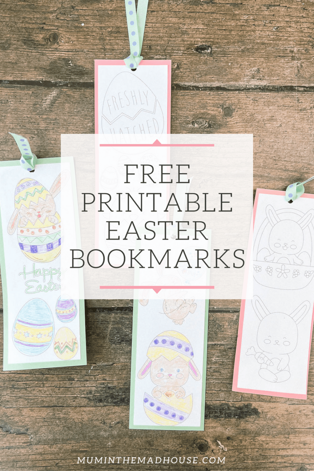 Easter Bookmarks to Color - Mum In The Madhouse