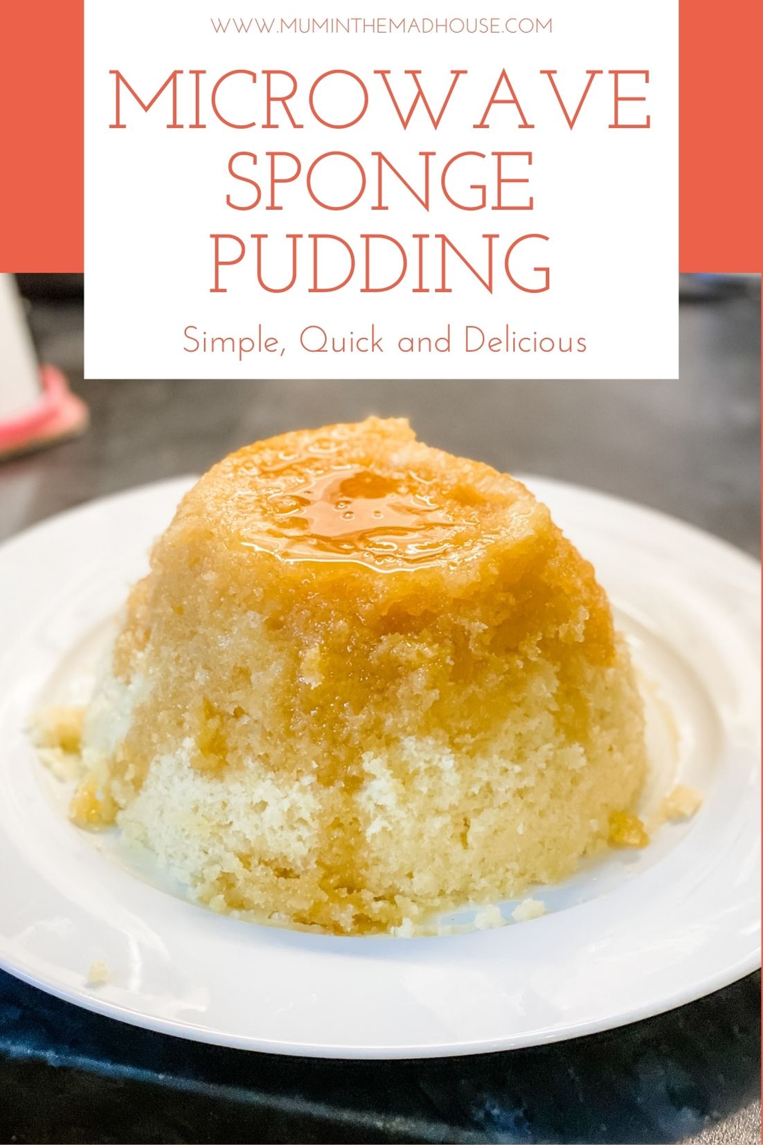 Microwave Sponge Pudding Recipe | Mum In The Madhouse