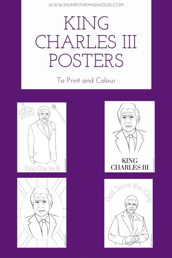 King Charles III Colouring Pages | Mum In The Madhouse