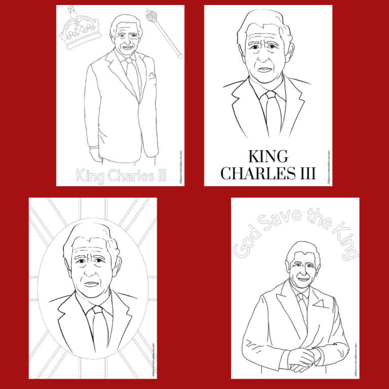 King Charles III Colouring Pages - Mum In The Madhouse