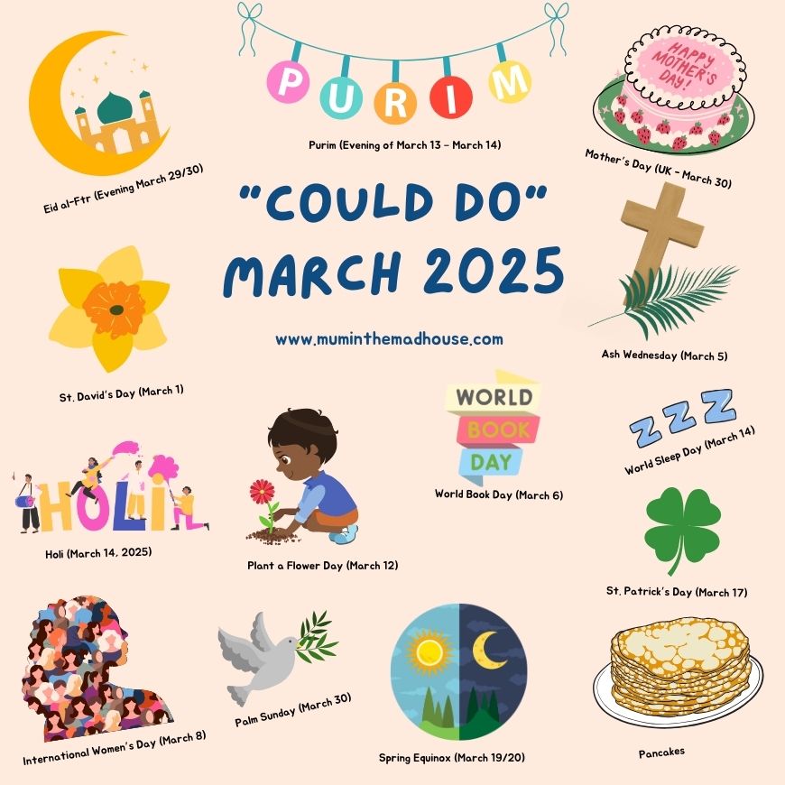 March Could Do List – Fun Ideas, Spring Crafts & Celebrations for Families