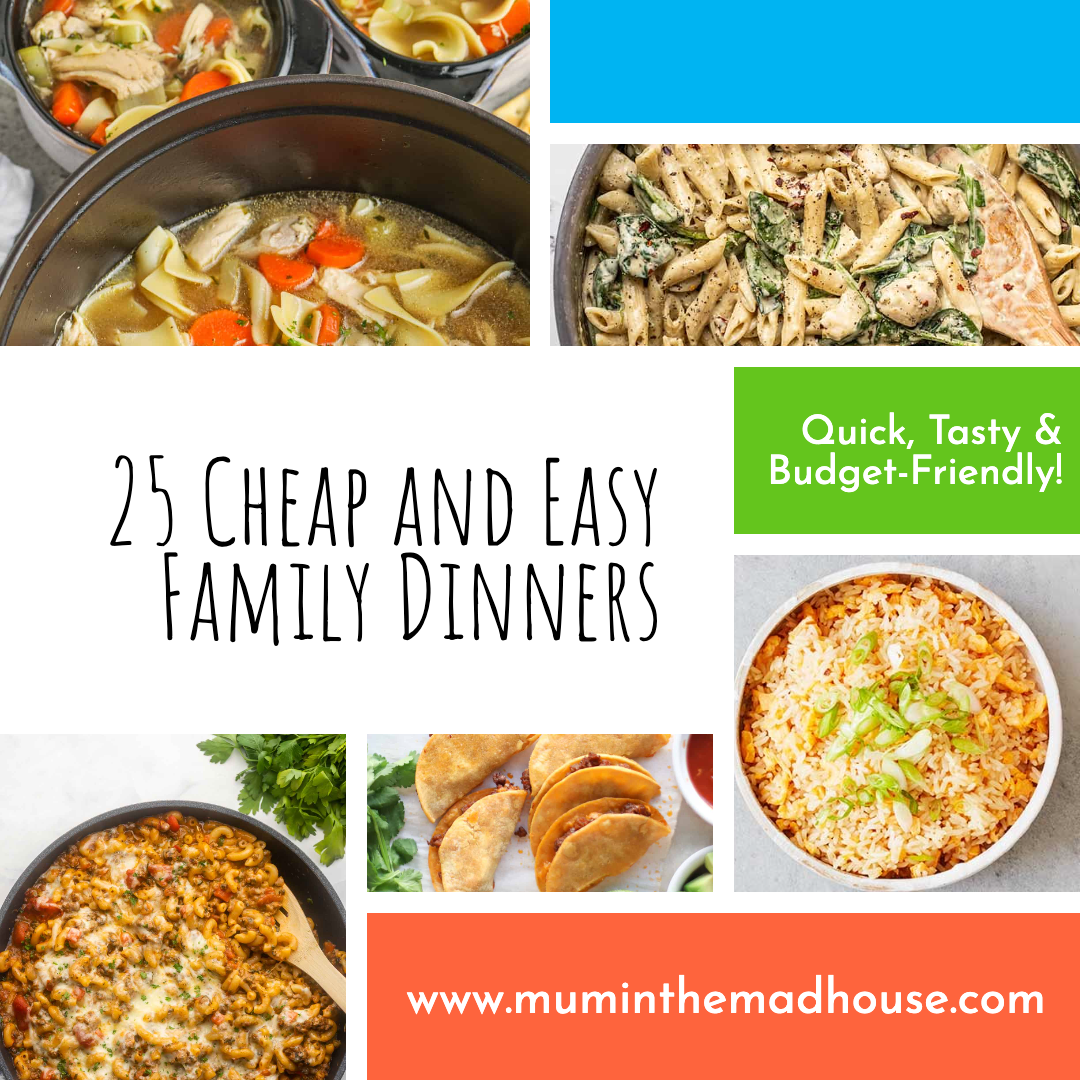 25 Cheap and Easy Dinner Ideas for Families | Quick Budget Meals