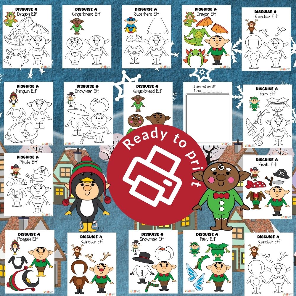 Disguise an Elf – Free Printable Craft for Kids | Mum In The Madhouse